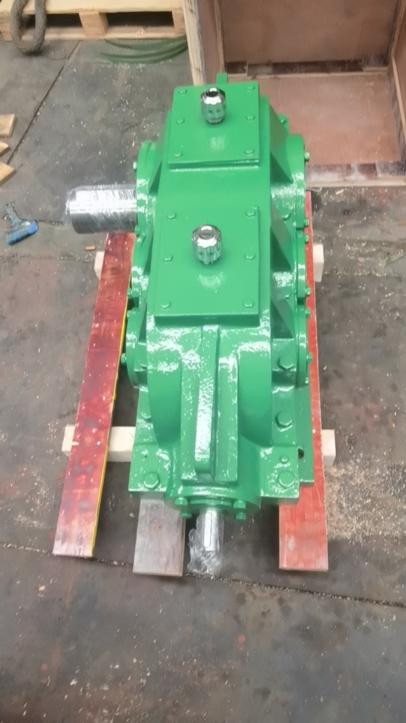 KZN series triple reduction bevel helical gear unit - Helical ...